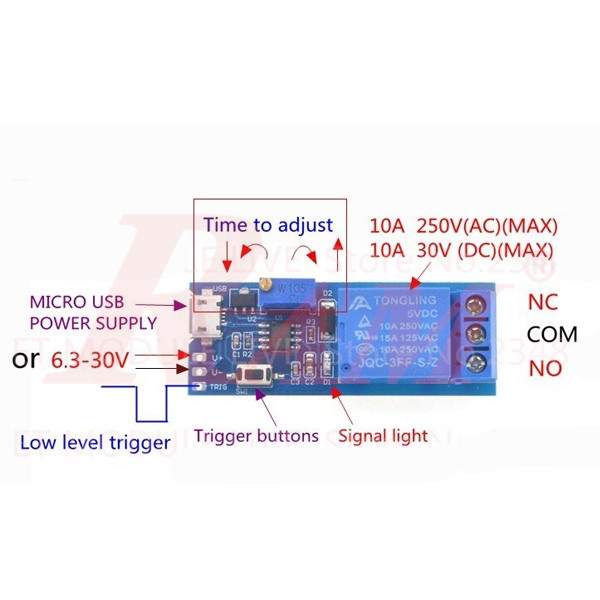 Delay Relay Timer Module - Trigger Delay Switch | RAM Electronics website Delay Relay Timer Module - Trigger Delay Switch | RAM Electronics website